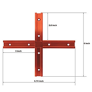 O'SKOOL T-track Intersection Kit with Wood Screw