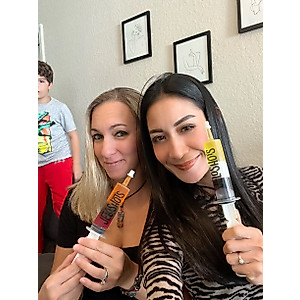 Jello Shot Syringes 64-Pack, Medium (up to 2oz), The Original JeloShots Jello Shot Inject Syringes with Easy-Grip Caps, in Resealable EZ Zip Bag Package