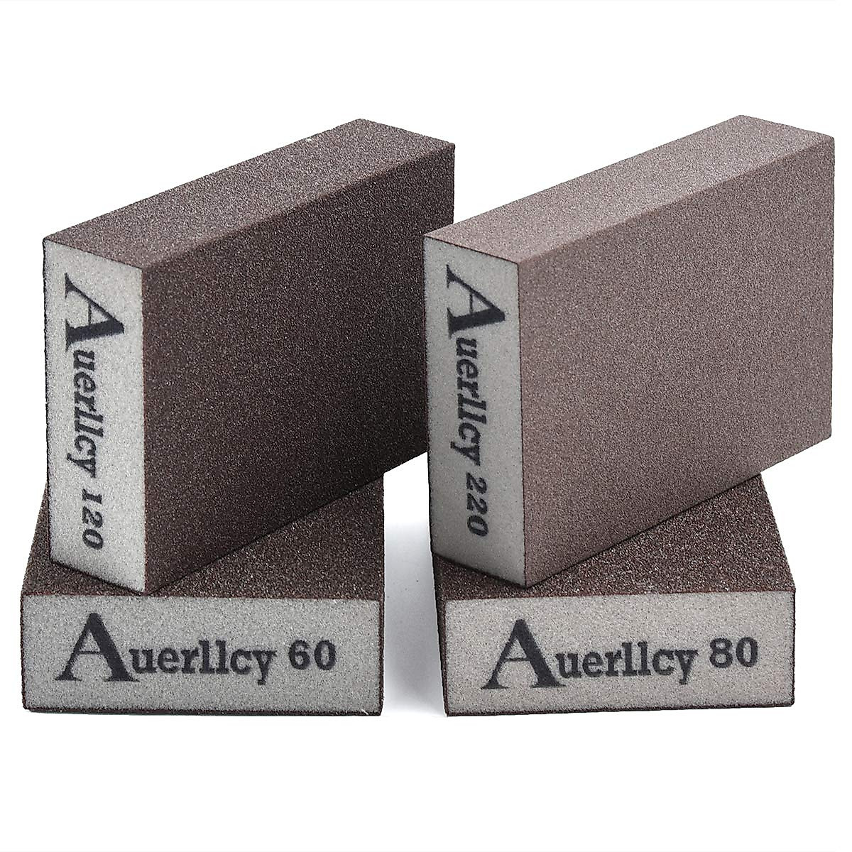 Sanding Sponge, Auerllcy Coarse/Medium/Fine/Superfine 4 Different Specifications Sanding Blocks Assortment,Washable and Reusable.