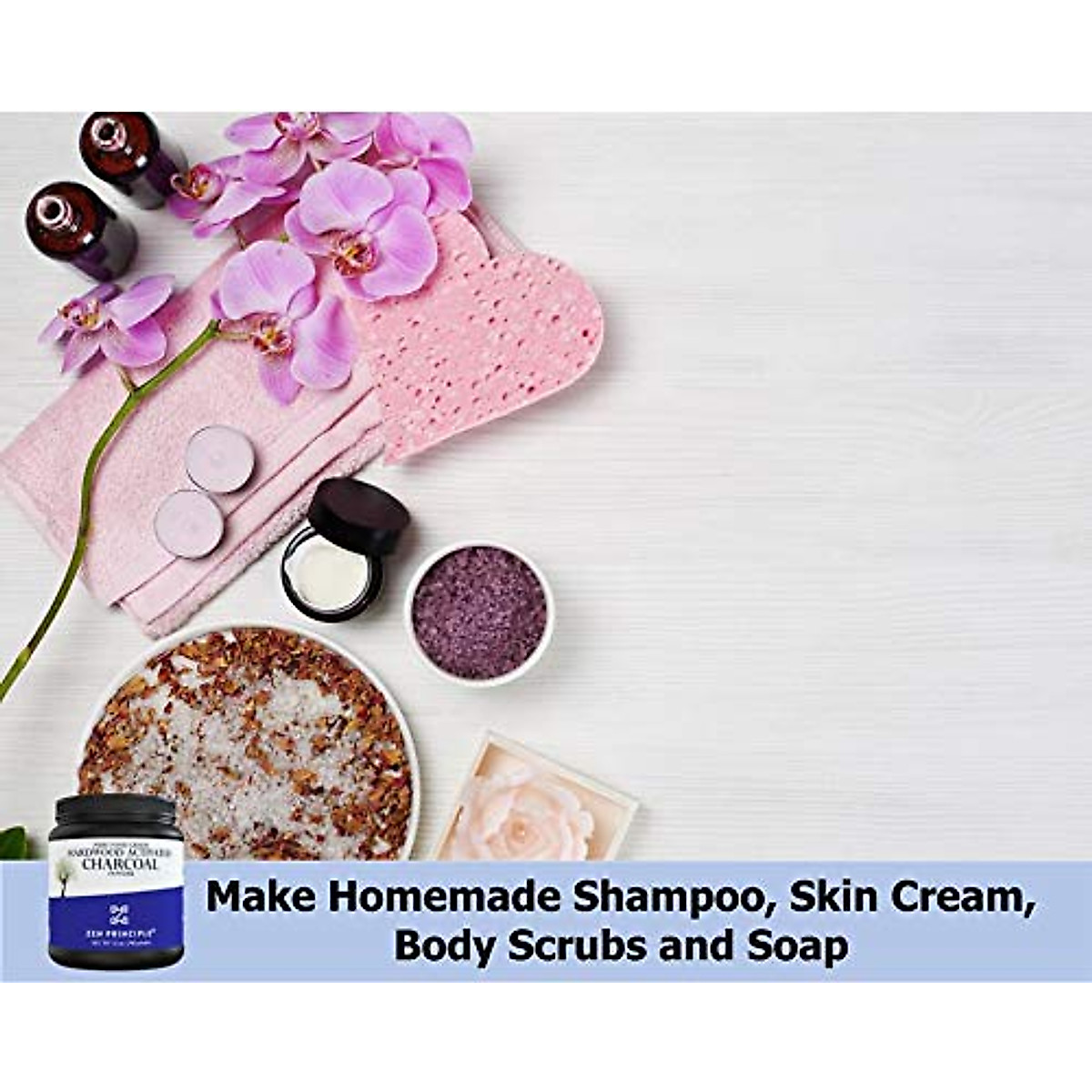 Activated Charcoal Powder only from USA Hardwood Trees. All Natural. Whitens Teeth, Rejuvenates Skin and Hair, Supports Better Digestion. Free Scoop Included. 12 oz.