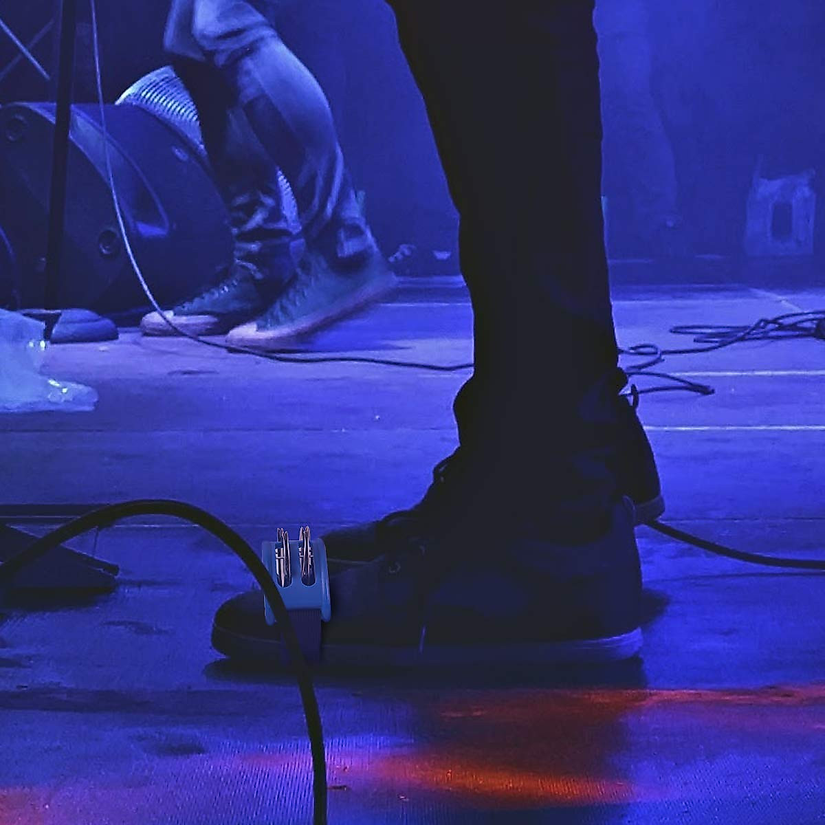 Foot Tambourine Percussion Jingle Shaker Musical Instrument Bells (Black)