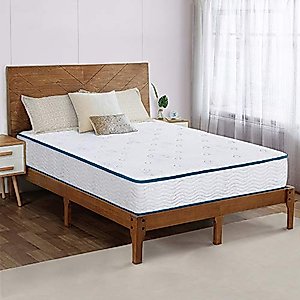 Olee Sleep 9 Inch Skyline Tight Top Innerspring Hybrid Mattress, Gel Memory Foam, Mattress in a Box, CertiPUR-US Certified, Full