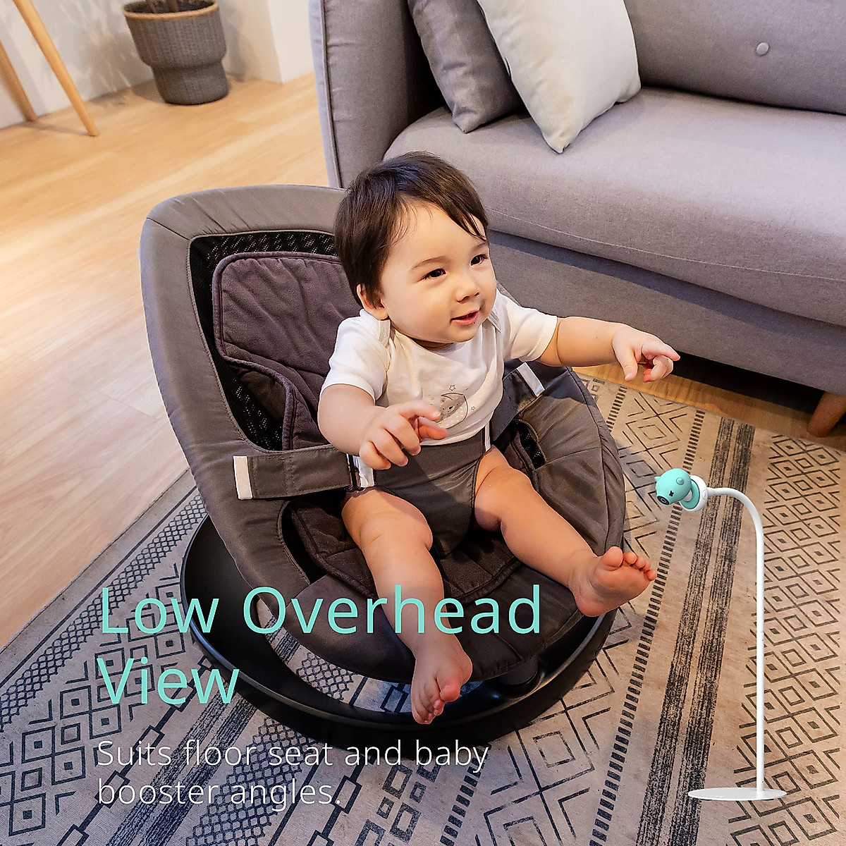 Pixsee Easy Set-up 5-in-1 Camera Stand, Adjustable Height from 20.7 Inches to 57 Inches, Compatible Smart Baby Monitor Only