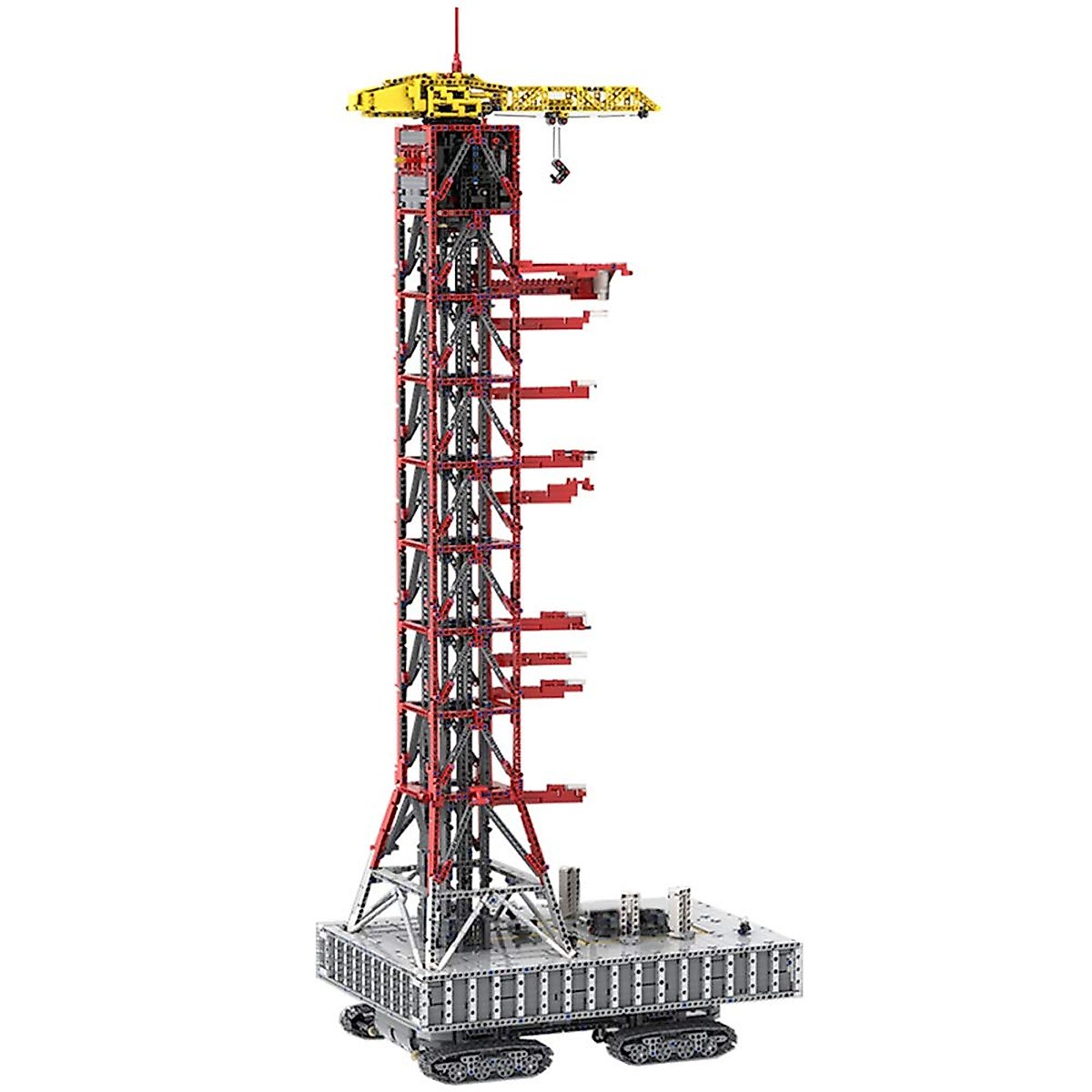 Building Boat Launch Tower Mk I for NASA Apollo Saturn V 21309/92176 Outer Space Model Rocket Building Kit, Large Base Building Toy for Kids and Adults (7702 Pieces) with PF Motors(Not Include Rocket)