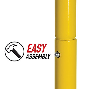 Franklin Sports Authentic Steel Football Goal Post - Metal Field Goal Post for Kids - Backyard Youth Football Goal Post for Kicking Field Goals - Portable Youth Toy Football Goal Post - 8.5' x 5.5'