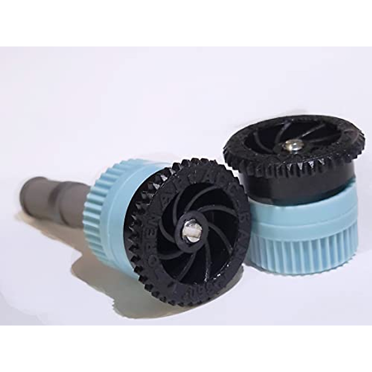 4 Inch Pop Up Sprinkler, with Adjustable Distance 0-360 Degree Pattern 4,6,8,10,12,15 and 17 Feet Spray Nozzle and Filter Included, for Garden Lawn and Golf Court Irrigation Pack of 2