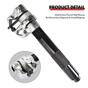 BILITOOLS 2-Piece Coil Spring Compressor Tool Heavy Duty Macpherson Strut Spring Compressor Set with Safety Jaws and Holder, Max Load.2645LB
