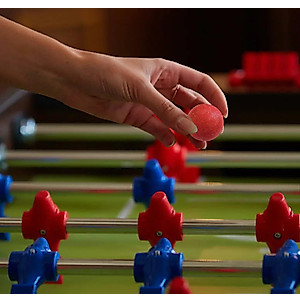 Joovon 1.42 Inch Foosball Balls 1.26 Inch Foosball Table Balls for Foosball Tabletop Game Foosball Ball Replacements Multicolor with The Plastic Box