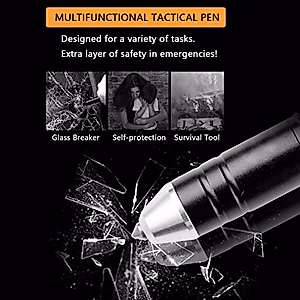 Gifts for Men Boyfriend Dad Husband Son, 10-in-1 Tactical Pen Aluminum Alloy Multitool Pen Survival Gear, Cool Gadgets for Christmas Stocking Stuffers Fathers' Day Anniversary Birthday