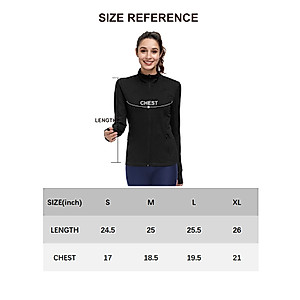 Dolcevida Womens Sports Jackets Zip Up Workout Yoga Jacket with Pockets