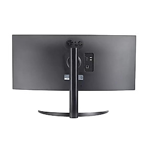 LG 34" Curved WQHD IPS Black Monitor with Built-in Speaker, (3440x1440) 100Hz, 5ms, Ultrawide MyView Streaming, Airplay2, Magic Remote, 34SR65QC-B WebOS 2024 Model (Renewed)