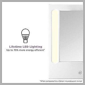 Conair Reflections LED Lighted Vanity Makeup Mirror with 5X Spot Magnification