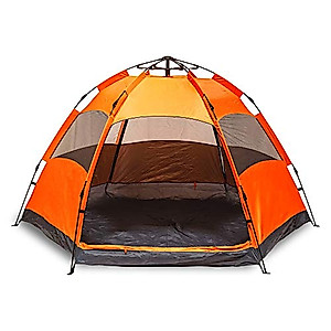 BornTech 1 Minute Instant Easy Setup Pop Up Camping Tent Light Weight Backpacking Tent Waterproof Windproof for Camping, Hiking, Outdoor Festivals, Beach (Fit up to 3 Adults or 6 Kids)