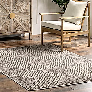 nuLOOM Katherine Moroccan High-Low Indoor/Outdoor Area Rug, 8' x 10', Gray