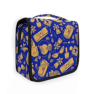 BBGreek Sigma Gamma Rho Official Vendor - Travel Toiletry Hanging Bag Organizer - Greek Letters - SGRho - Sorority Paraphernalia