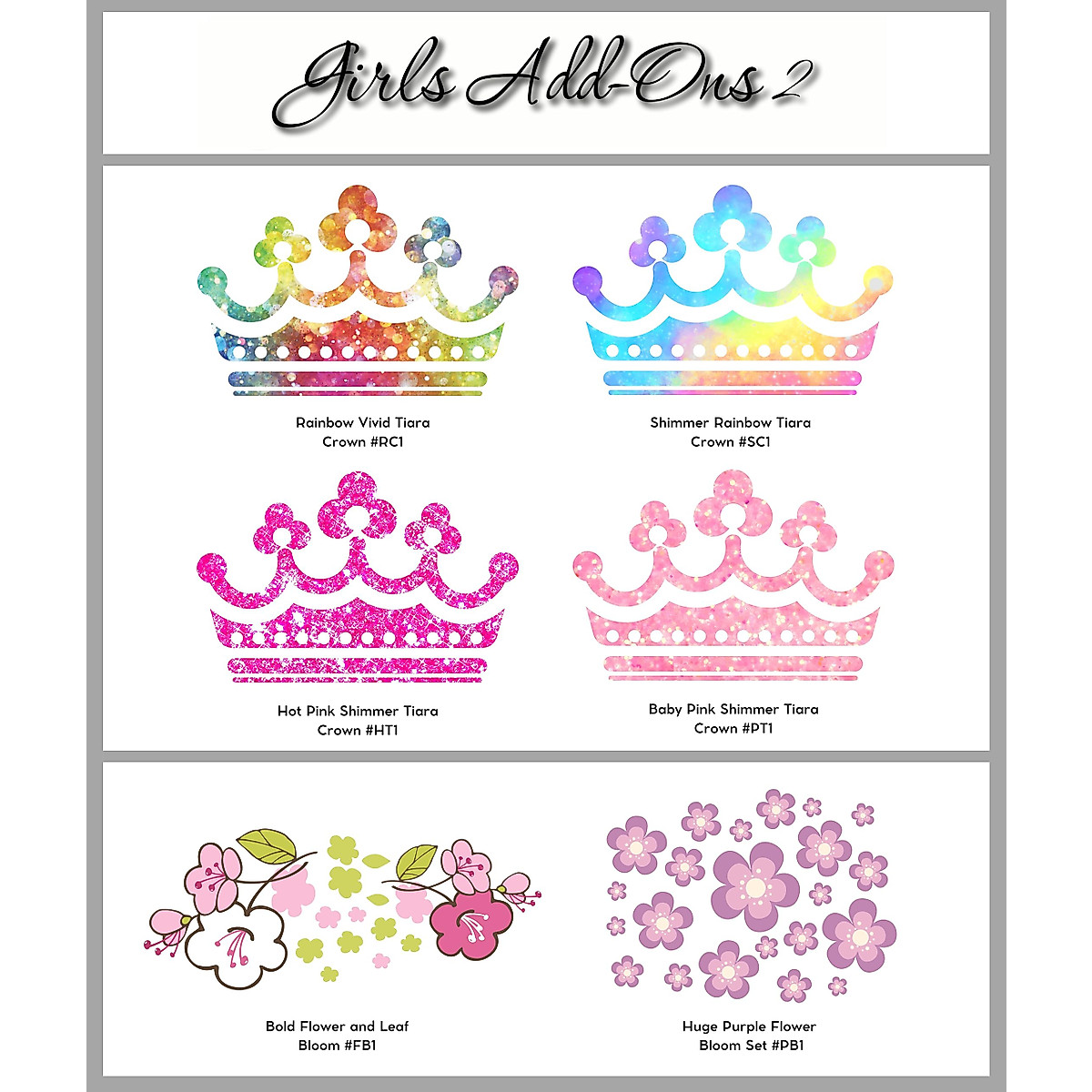 Girls Nursery Shimmer Rainbow Printed Initial and Stars Custom Personalized Name and Initial Kids Vinyl Wall Decal, Wall Sticker Decor for Babies (Multi-Size Choices). (Shimmer Rainbow)