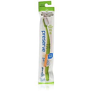 Preserve Adult Medium Toothbrush with Mailer Assorted Colors, 6 Count