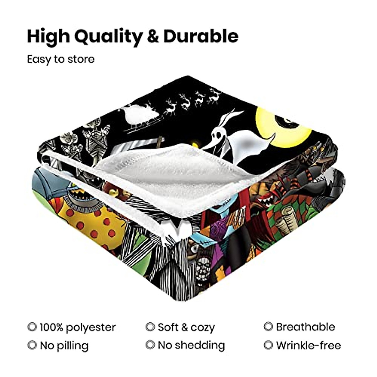 Soft Flannel Blanket Ultra-Soft Comfortable Throw Blanket for Bed Sofa All Season 60'' x 50''