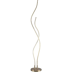 JONATHAN Y JYL7008B Cairo 63.75" LED Integrated Floor Lamp, Modern, Contemporary, Elegant, Office, Living Room, Family Room, Guest Room, Dining Room, Bedroom, Hallway, Foyer, Gold