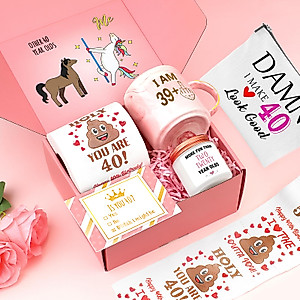 40th Birthday Gifts Women Funny 40 Year Old Birthday Gifts for Women 40th Birthday Gift Ideas Cool Gifts for 40 Year Old Woman Unique 40th Birthday Gifts Happy 40th Birthday Decorations Woman