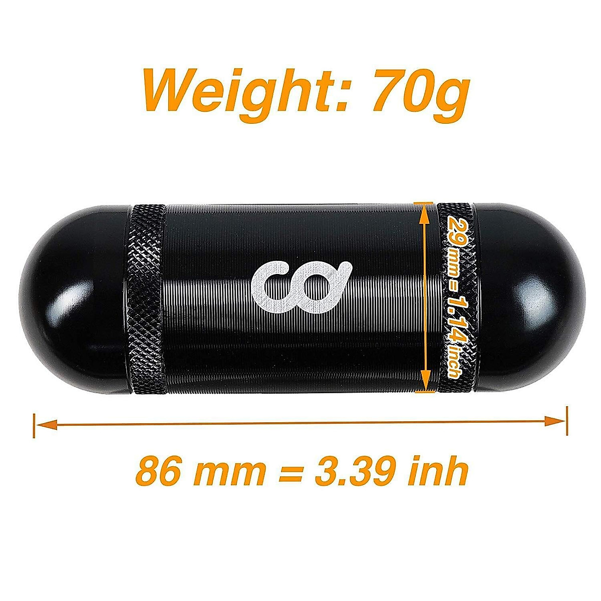 CyclingDeal Tubeless MTB Bike Tire Repair Kit - Bicycle Mountain Tire Plug Kit - Flat Tire Tackle Repair Patch Kits - Aluminium Full CNC Finish with 5 Strands