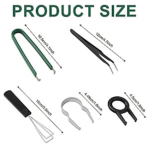 Set of 5pcs Keyboard Cleaning Tools, Keycap Remover Key Switch Puller Keycap Puller Kit with Keycap Tweezers for Hot Swappable Mechanical Keyboards