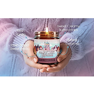 Fantaswick's Main Street Confections Candle | 100% Natural Coconut Soy Wax & Cotton Wick in Amber Candle Jar | Hand-Poured in Texas | 9oz