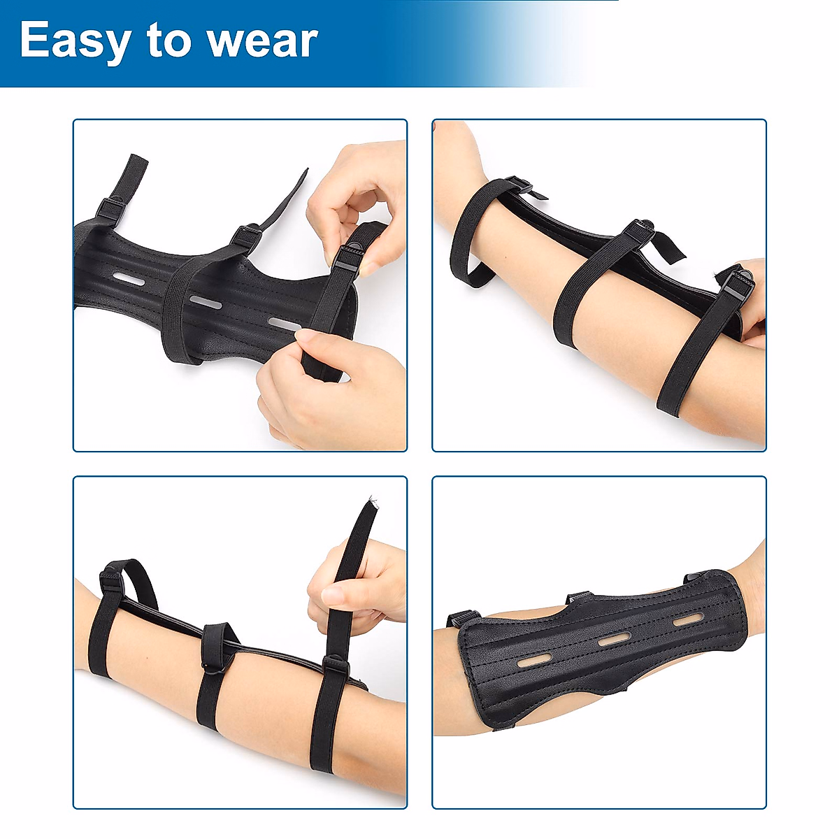 Coolrunner Archery Arm Guard Leather, Adjustable Bow Armguard, Archery Armguard Protector Arm Guard for Unisex, Archery Arm Guard to Shooting Hunting Practice