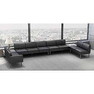 Lorell Contemporary Sofa Seat Cushioned Armrest