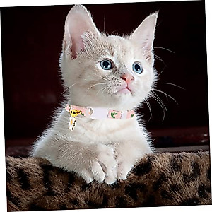 Balacoo 2pcs Pet Flower Collar Puppy Collars Girl Necklace Cat Bell Collar Adjustable Dog Collars Dog Necklace Collar Dog Grooming Accessories Kitten Collar Kitten Collars Fancy Cat Collar