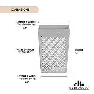 A Bar Above Dishwasher Basket – Plastic Straw Basket to Wash Reusable Straws, Cocktail Picks, & Small Items – Home & Commercial Kitchen Accessories