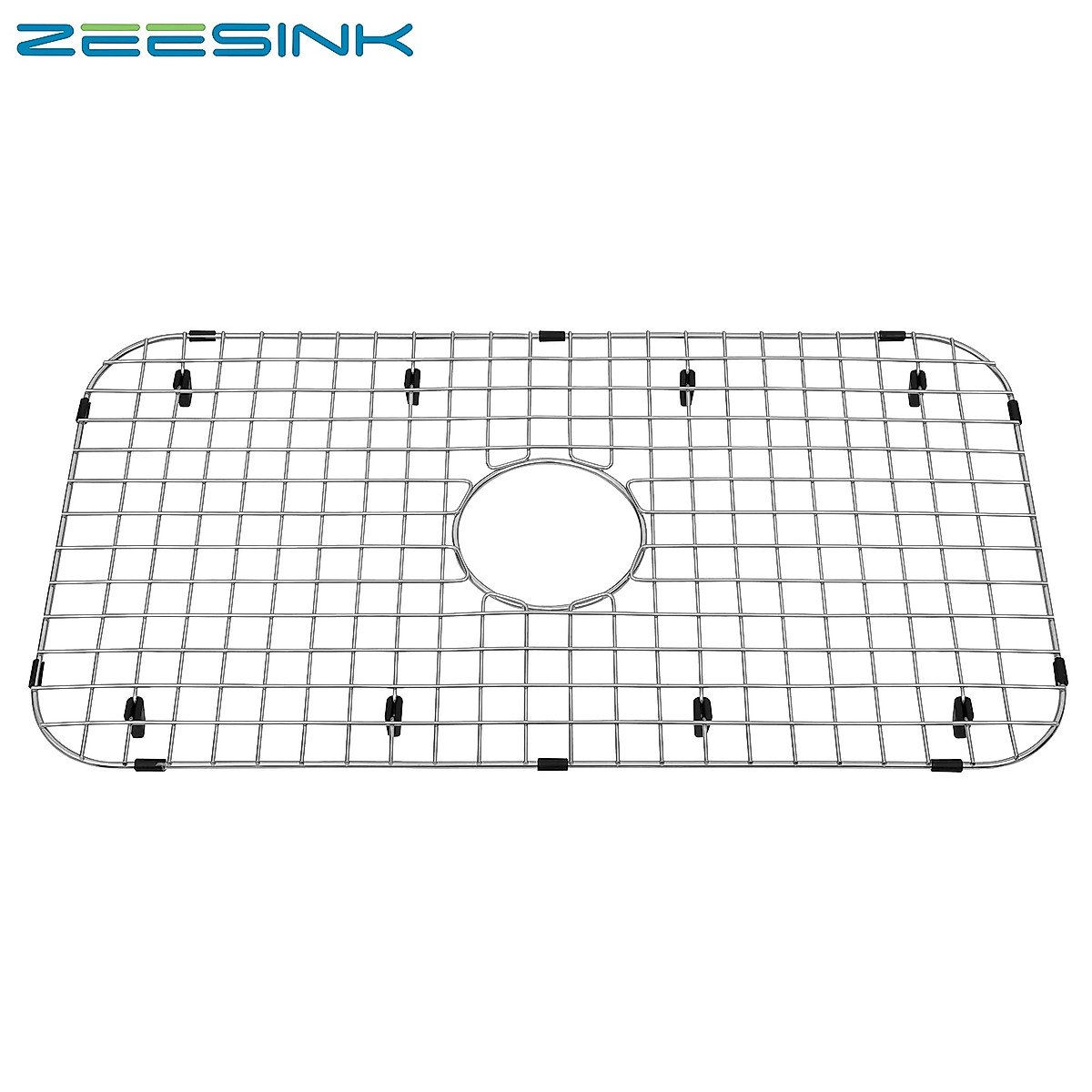 Zeesink Kitchen Sink Grid,Sink Grid andSink Protectors for Kitchen Sink,Size 26" X 14 3/8" Sink Bottom Grid,Sink Grate Center Drain