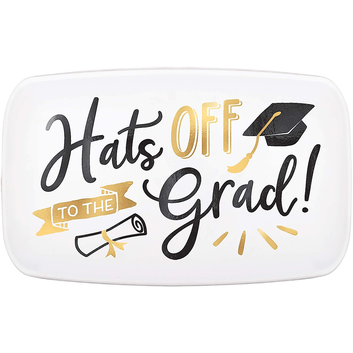 Grad Plastic Coupe Platter - 11" x 18" | 1 Pc.