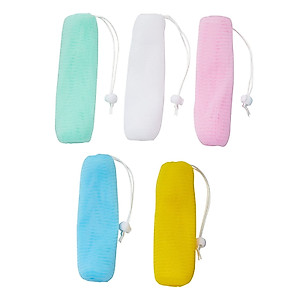 Okuna Outpost Bar Soap Saver Bags, Loofah Holder Pouches for Bath or Shower (5 Colors, 20 Count)