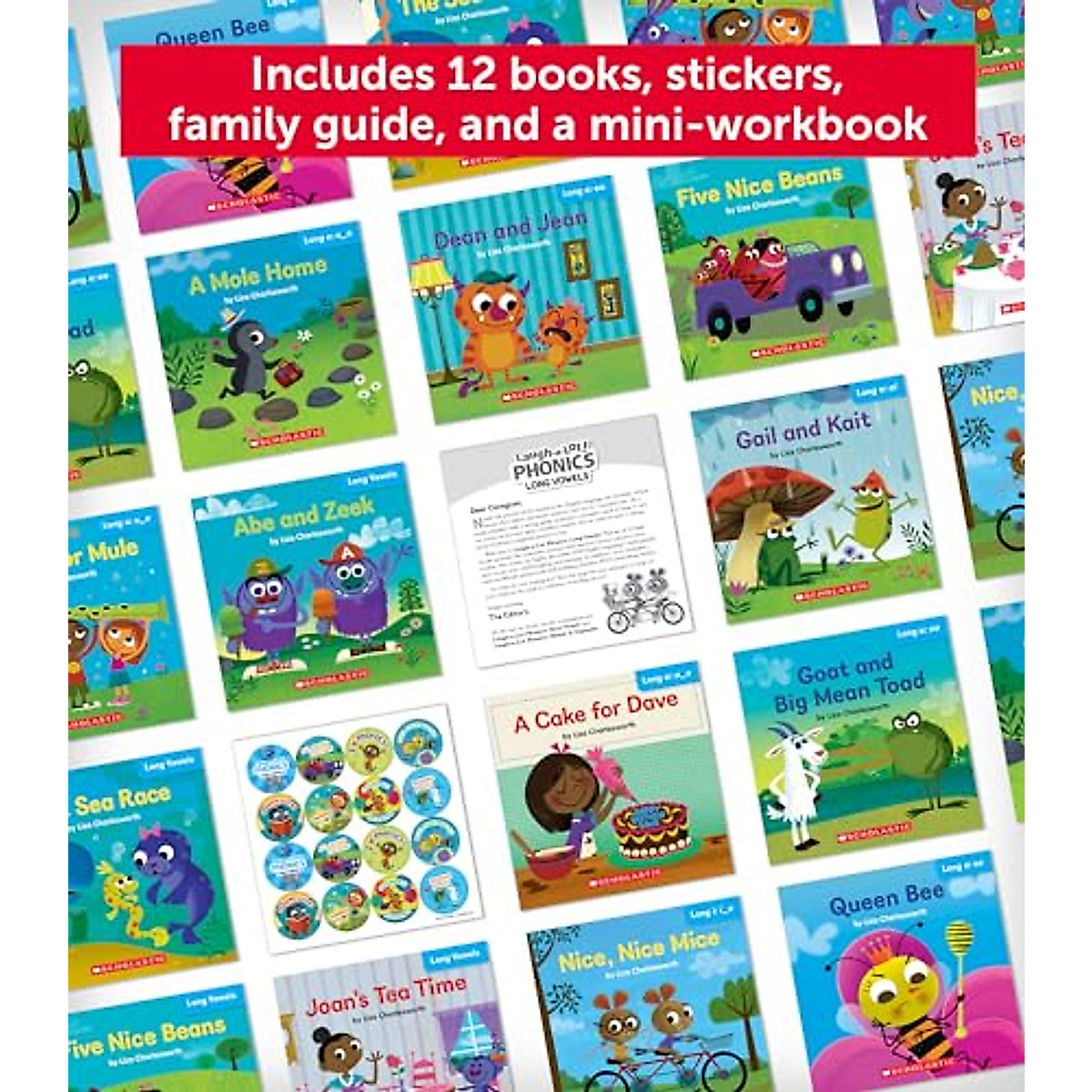 Laugh-A-Lot Phonics: Long Vowels (Parent Pack): 12 Engaging Books That Teach Key Decoding Skills to Help New Readers Soar