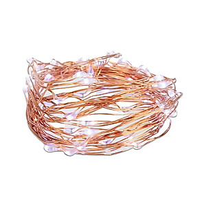 12X 20 LED CW String Battery Operated Copperr String Wire Fairy Lights Xmas Party