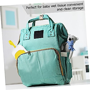 Zerodeko 2pcs Baby Wipes Box Toilet Stand Portable Stroller Hanging Paper Towel Holder Wipes Case Diaper Wipe Case Wipe Bag Holder Outdoor Tissue Case Wipes Holder Box Wet Wipes Box Outdoor