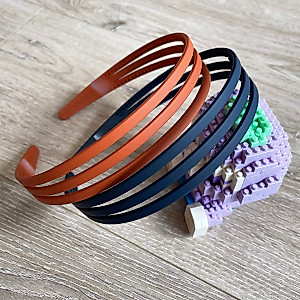 Set of 6 Thin Plastic Headbands for Girls Women with Small Head Tooth Fashion Solid Hair Headbands Hair Accessories