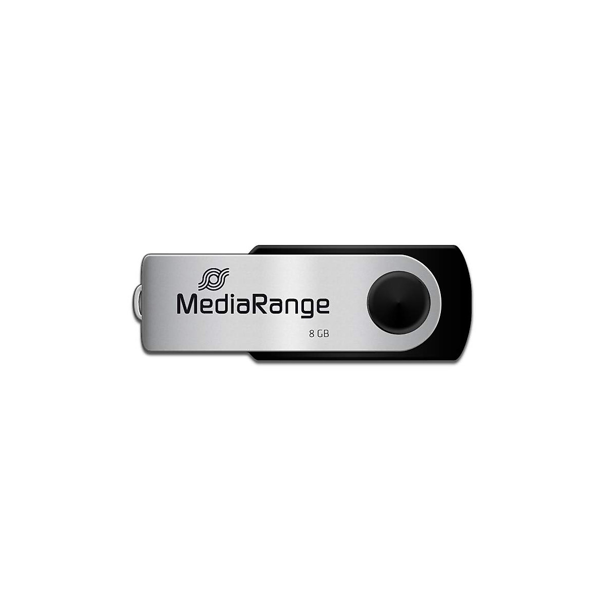 MEDIARANGE MR908 Flexi USB Stick 8GB 15MB/s USB 2.0 Black-Silver