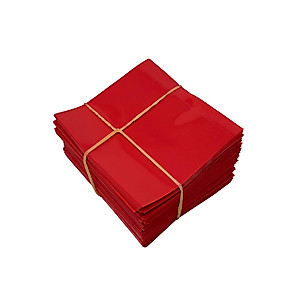 55 x 60 mm Red Shrink Sleeve for Liquor Bottles, Beverage Bottles, Sauce Bottles and More. [Compatible Diameter Range: 1” – 1 1/4”] - Bundle of 200