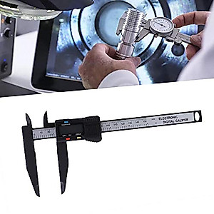 Electronic Measuring Tool, Vernier Caliper, Electronic Digital Caliper 150Mm/300Mm Digital Ruler Caliper Portable Farm Home for(150MM Long-jaw Carbon Caliper)