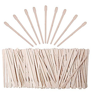 Senkary 600 Pieces Small Waxing Sticks Wood Wax Sticks Craft Applicator Sticks for Hair Eyebrow Nose Removal
