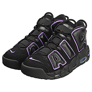 Nike mens Air More Uptempo '96, Black/Action Grape-black, 10