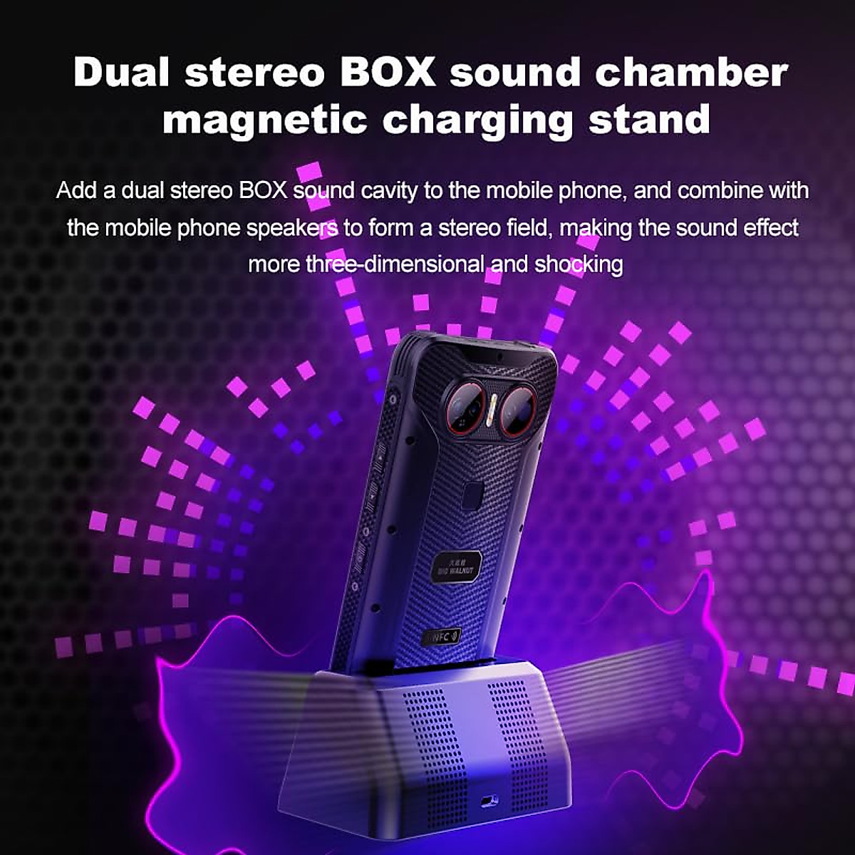 Big Walnut B1 Rugged Smartphone(2023), eSIM Dual 5G 8GB+256GB Rugged Phone Unlocked, 6.67" FHD+ Rugged Cell Phone, Android 12, 64MP Camera, 24MP Night Vision, NFC Smartphone