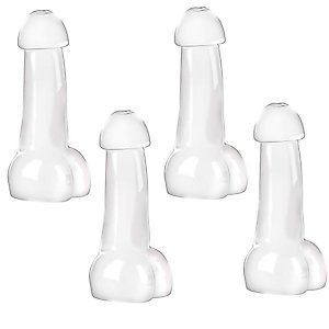 RESOYE 4 PCS Transparent Wine Glass Juice Cup, Creative Cocktail Glasses Cup Funny Cocktail Glass Novelty Drink Cup, High Boron Martini Cocktail Drink Cup for Bars, Hotels, Night Clubs