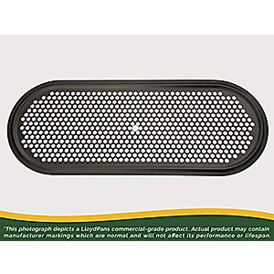 LloydPans Kitchenware 7 Inch by 18 Inch Perforated Flatbread Pan Made in the USA