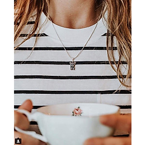 The Magic Zoo Sterling Silver Yorkie Puppy Pendant – Handcrafted in the USA – Yorkie Gifts for Women – Yorkshire Terrier Gifts