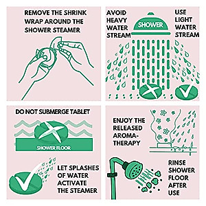 MR MIRYE Shower Steamers Aromatherapy for Women and Men, 20-Pack Organic Shower Bombs with Essential Oil, Tea Tree, Orange & Vanilla, Sea Salt, Lavender, Peony & Pear Easter Gifts Mothers Day Gifts