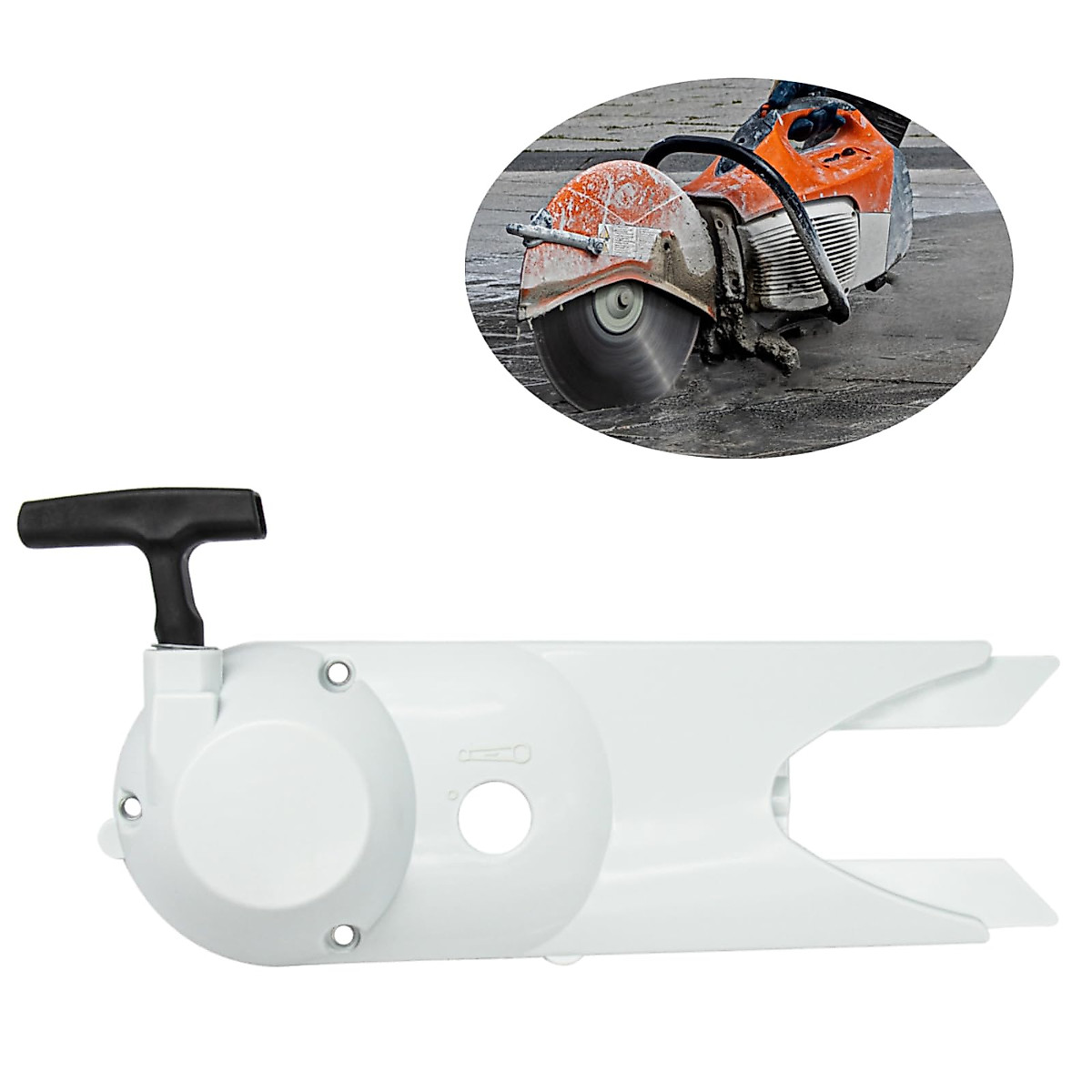 AILEETE Recoil Starter Assembly 4223 190 0401 for Stihl TS400 Concrete Saw, Replaces 4223 190 0400