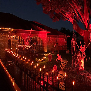 SUNSGNE Christmas Flicker Flame Light Bulbs, Crystal Clear Flame Tip Candelabra Bulbs, Flickering Replacement Bulbs Dances with a Orange Flame, 1 Watt, 120 Volt, E12 Candelabra Base, 12 Pack